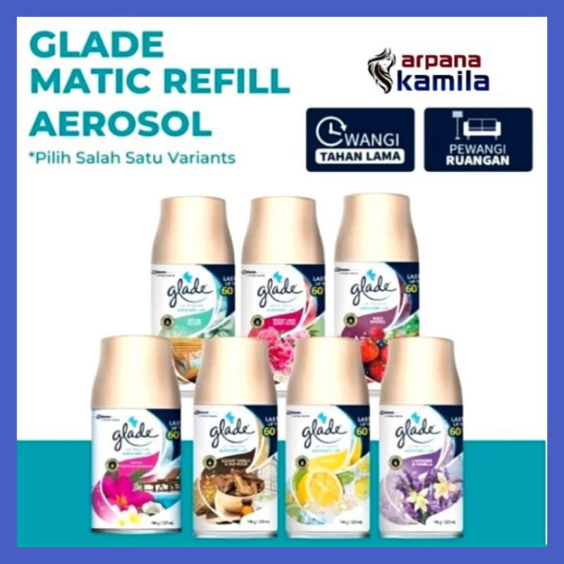 Jual Glade Matic Spray Air Freshener Wild Berries Reffil 146gr/225ml ...