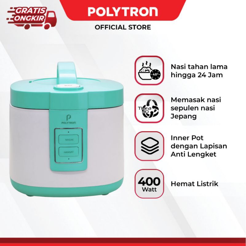 Jual Rice Cooker / Magic Com POLYTRON 2 Liter Donabe PRC-1202G | Shopee ...