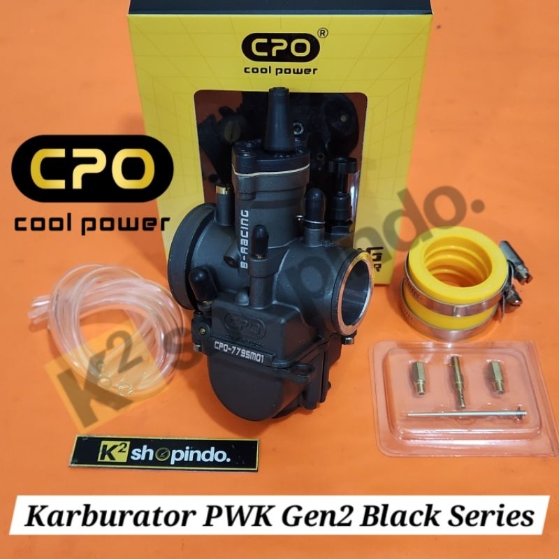 Jual Karburator PWK Gen2 Karbu 24 26 28 Black Series CPO Cool Power Original | Shopee Indonesia