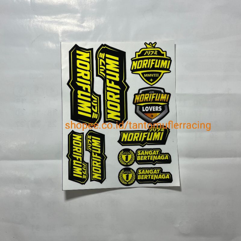 Jual STIKER NORIFUMI STICKER NORIFUMI 9PCS STIKER NORIFUMI LOVER ...