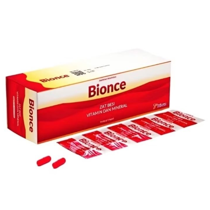 Jual BIONCE - Zat Besi, Vitamin dan Mineral (100's /Dus) | Shopee Indonesia