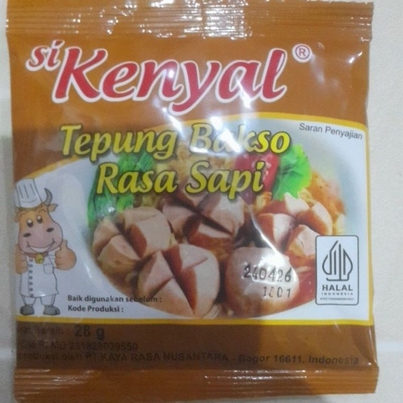 Jual Tepung Bakso Rasa Sapi si Kenyal 28gr | Shopee Indonesia