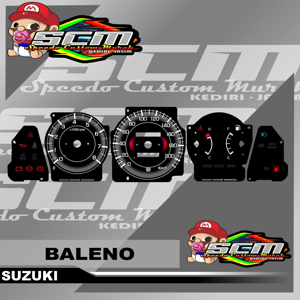 Jual PAPAN SPEEDOMETER CUSTOM SUZUKI BALENO PANEL SPIDOMETER CUSTOM ...
