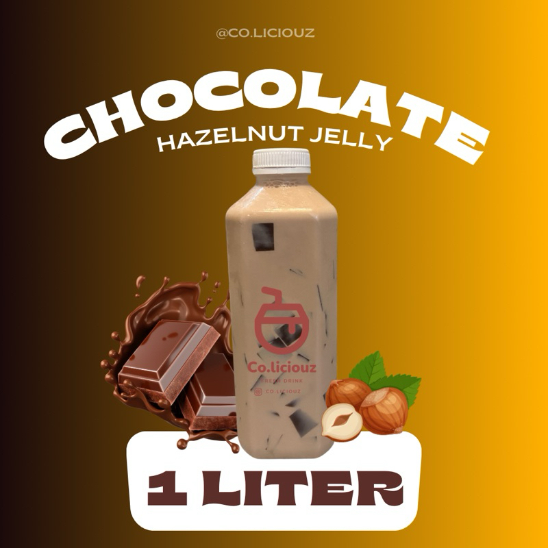 Jual Chocolate Hazelnut Jelly Drink 1 Liter Homemade Fresh Minuman ...