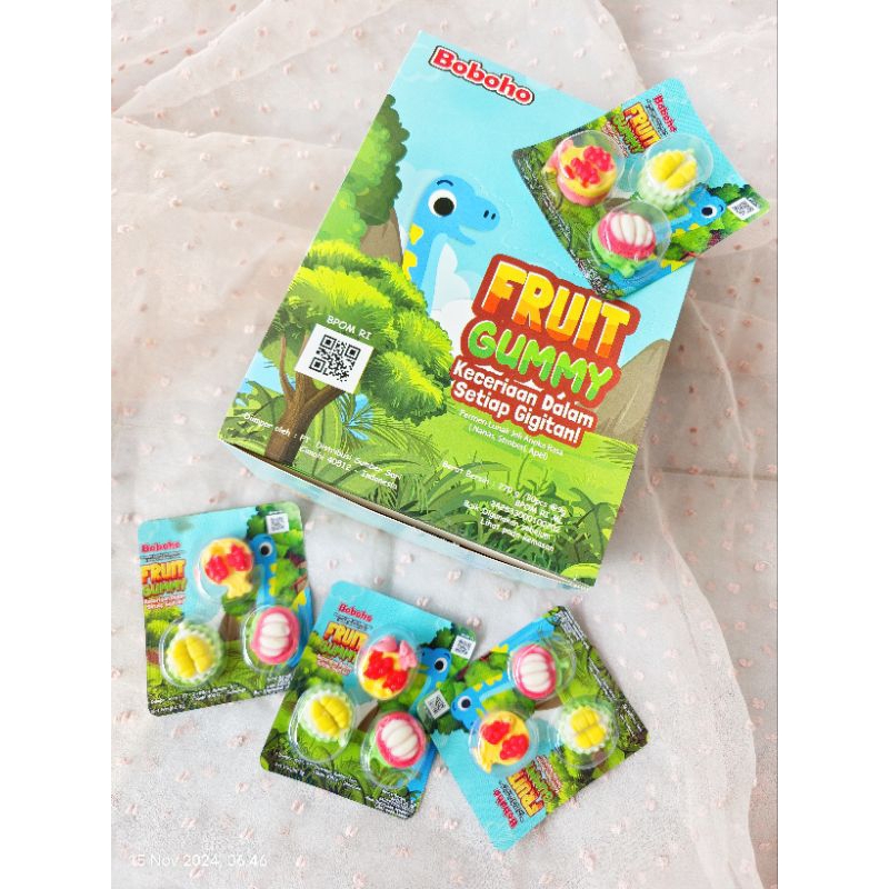 Jual Boboho Fruit Gummy Permen Lunak Permen Jeli isi 30 pcs | Shopee ...