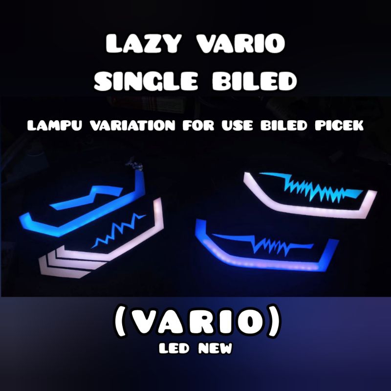 Jual Lamp Lazy Vario LED New SINGLE BILED Picek Motif | Shopee Indonesia