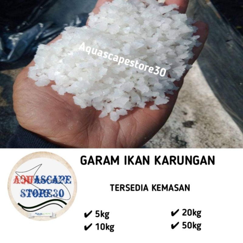 Jual garam ikan karungan 5kg 10kg 20kg / garam ikan / garam krosok ...