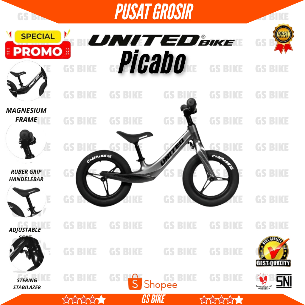 Jual TERLARISSS!!! SEPEDA ANAK PUSH BIKE BALANCE PUSH BIKE UNITED ...