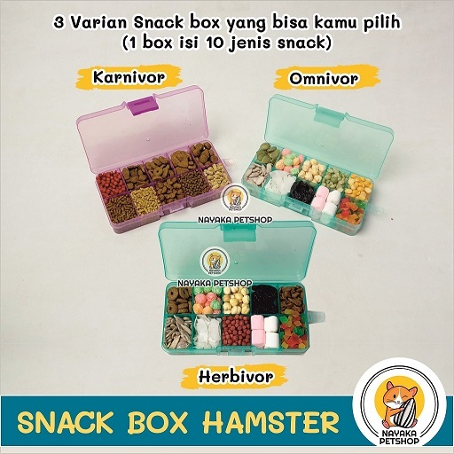 Jual Snack Box Hamster Makanan Cemilan Kotak Camilan Hewan Pakan Ekstra ...