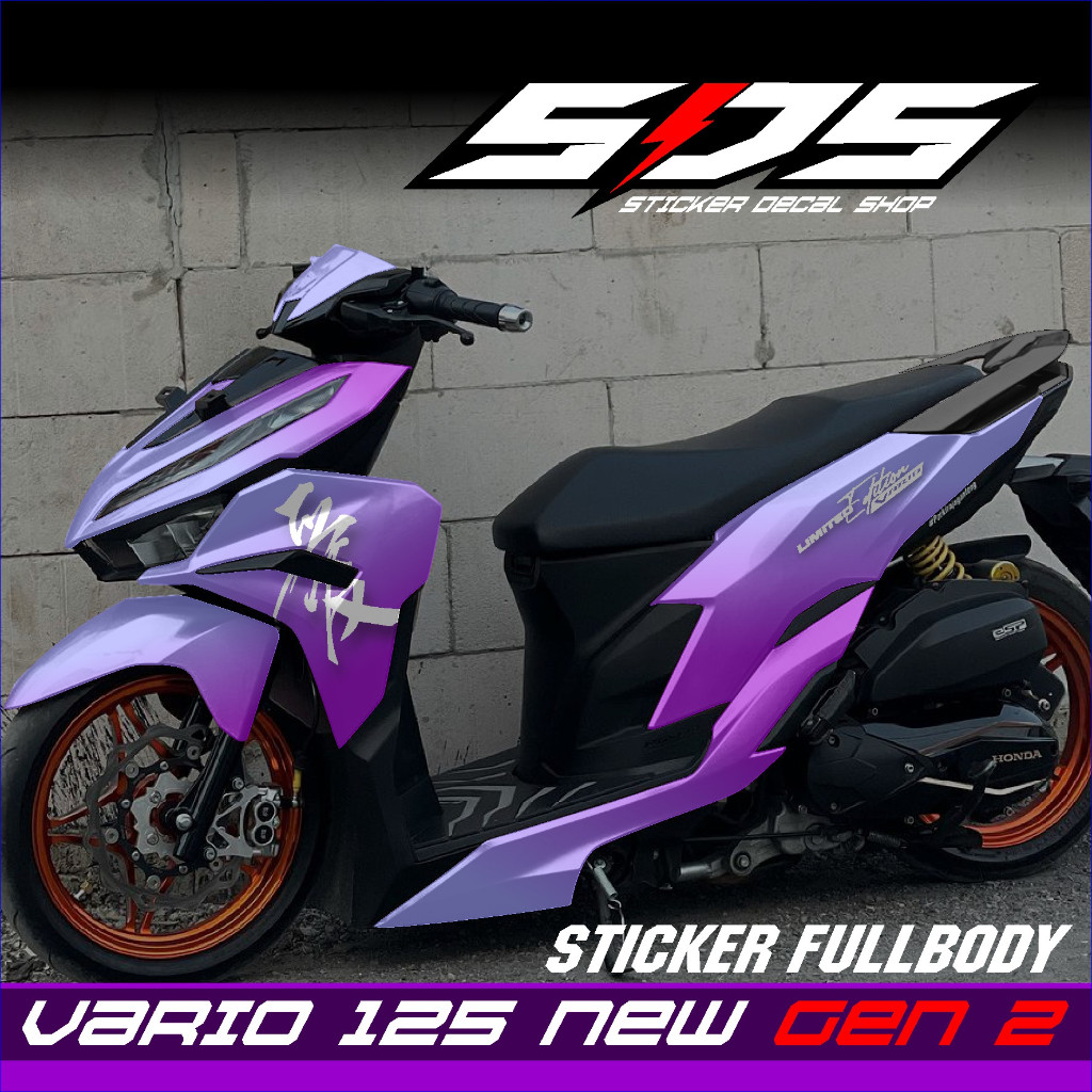 Jual (COD) Decal Sticker Motor Honda Vario 125 NEW CBS ISS GEN 2 Full Body Motif Simpel Limited ...