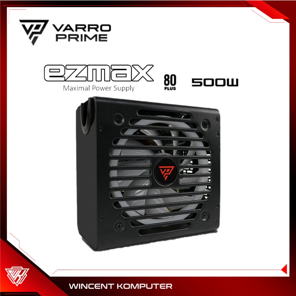 Jual POWER SUPPLY VARRO PRIME EZMAX RGB 80+ 500W- 500 WATT | Shopee ...