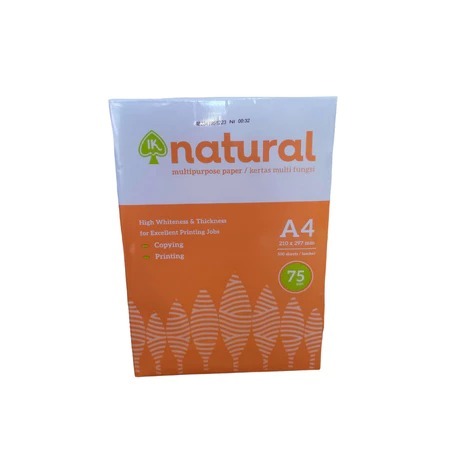 Jual KERTAS HVS NATURAL 75 GR A4 | Shopee Indonesia