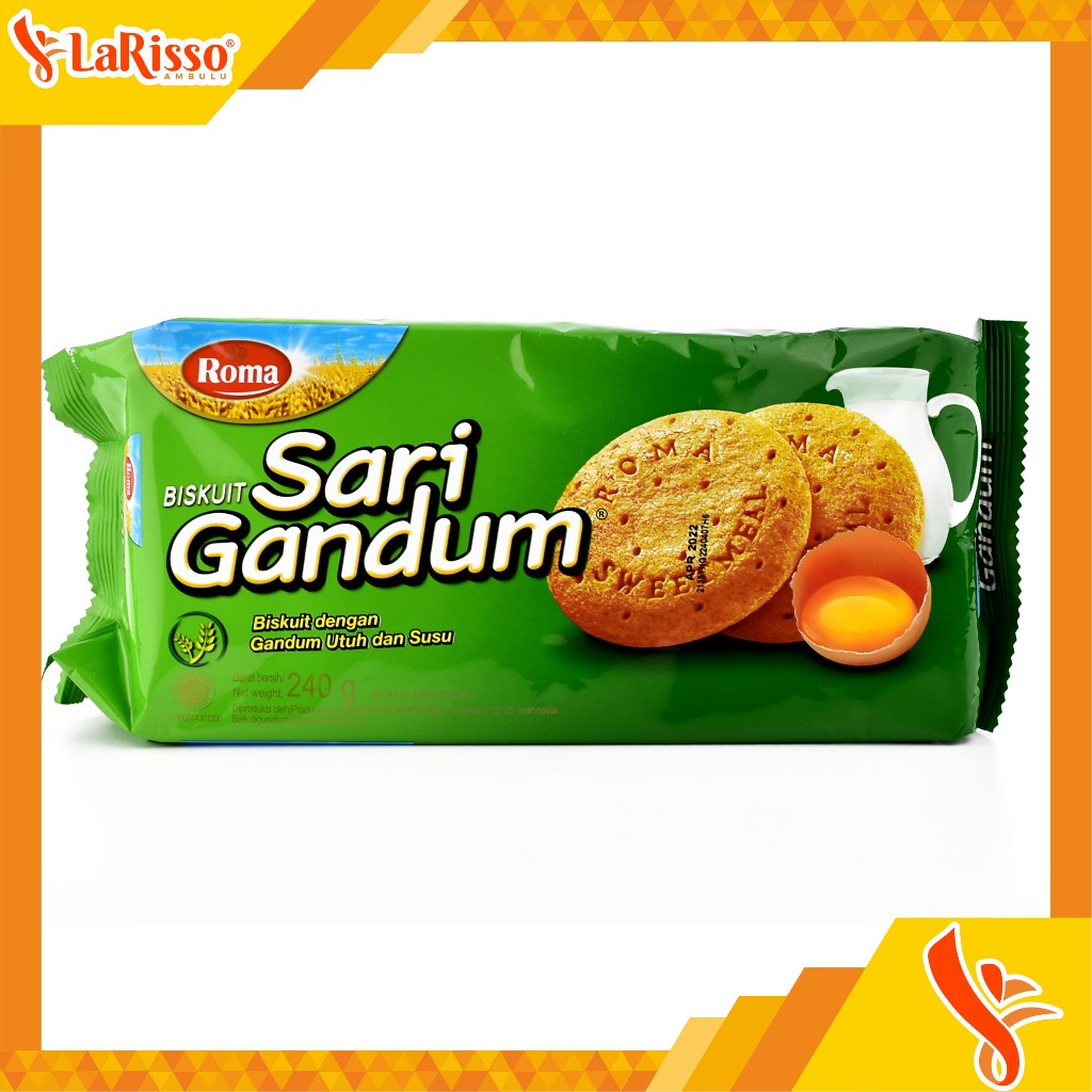 Jual BISKUIT ROMA SARI GANDUM 240GR | Shopee Indonesia