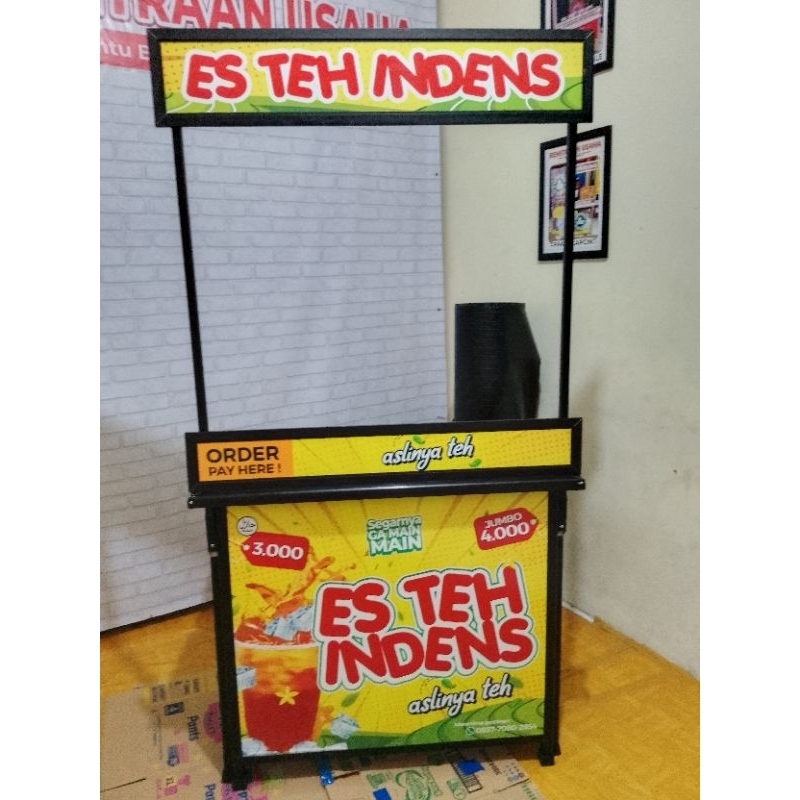 Jual Booth Portable Meja Lipat Bongkar Pasang bahan aluminium ukuran 1 ...