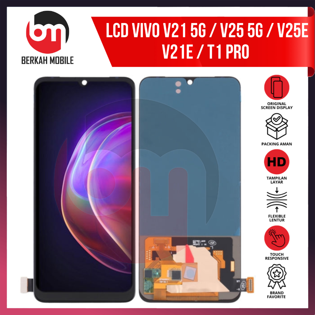 Jual LCD VIVO V21 5G/ V25 / V25E / V21E / T1 PRO SUPPORT FINGERPRINT ...