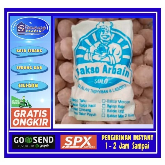 Jual Bakso Solo Arbain, Baso Daging Sapi,Serang Frozen | Shopee Indonesia