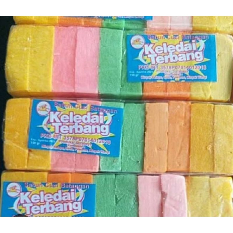 Jual sabun warna warni 10 bungkus isi 100 pcs sabun pelok sabun jadul ...