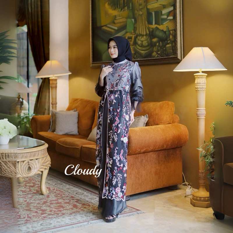 Jual Meiyin Dress Kondangan Gradasi Brukati | Shopee Indonesia