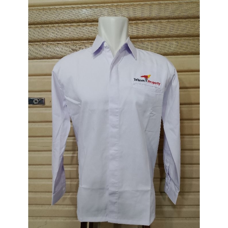 Jual Baju Telkom Property Kemeja Telkom Putih Panjang | Shopee Indonesia