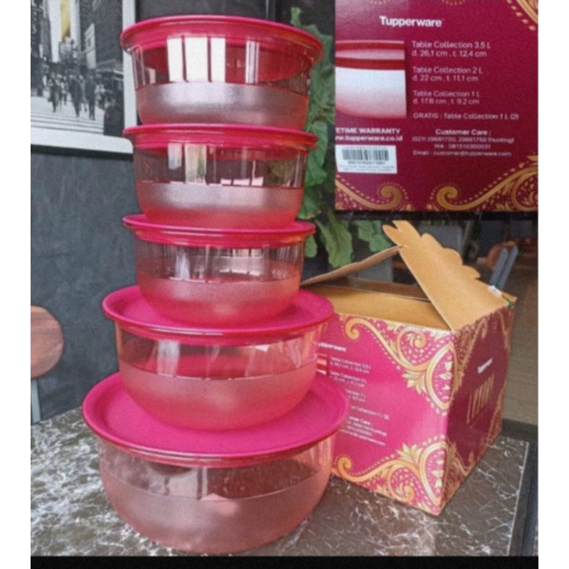 Jual mangkok table colection set by Tupperware | Shopee Indonesia