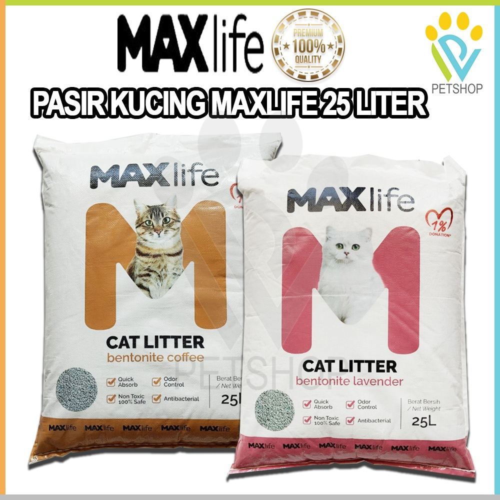 Jual MAXLIFE Pasir Kucing Premium Gumpal Wangi MAXlife Coffee Lavender ...