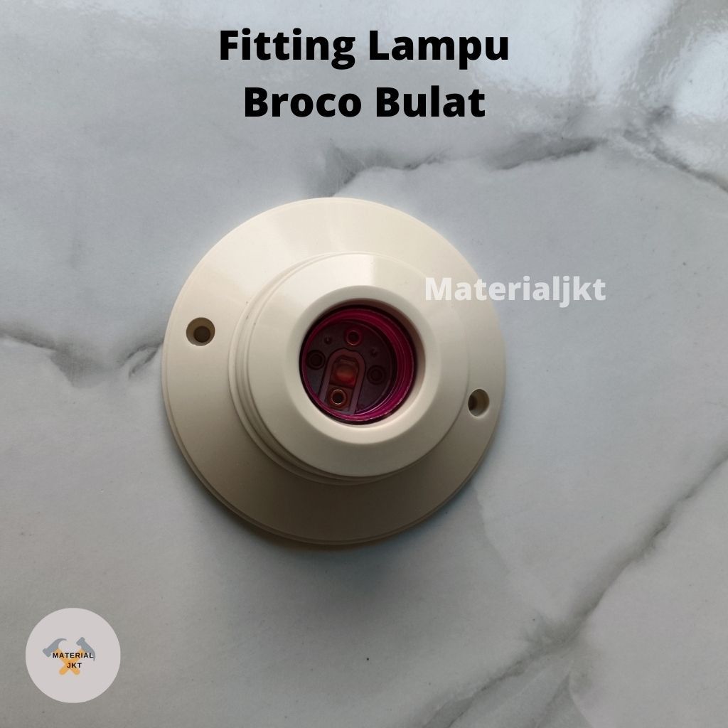 Jual Rumah Lampu Plafon Bulat Fitting Piting Pitting Neon Broco Broko ...