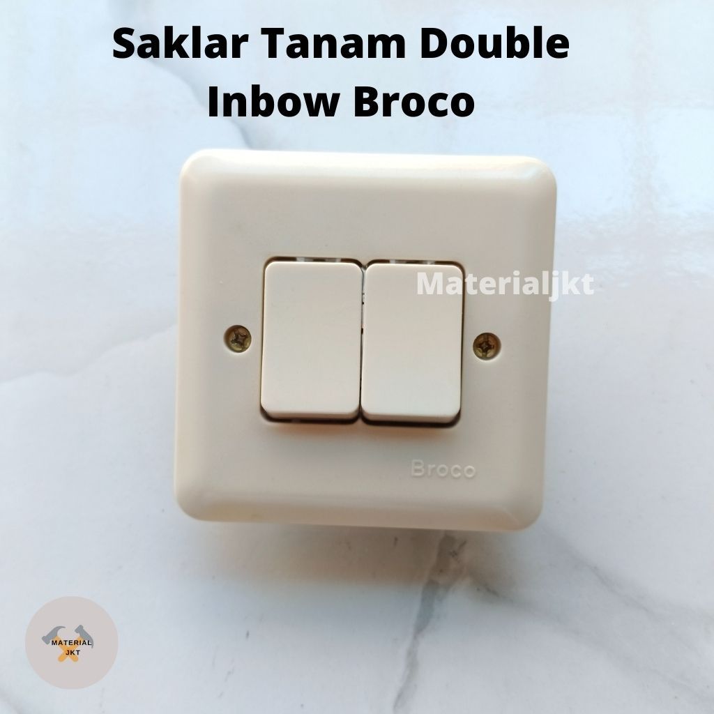 Jual Saklar Double Tanam Broco Broko Tembok Inbow IB Senggel Engkol ...