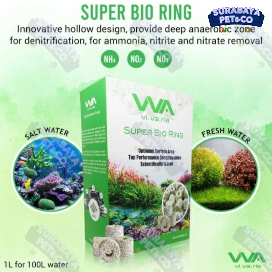 Jual vivaria super bio ring (media bacteria aquascape/air tawar ...