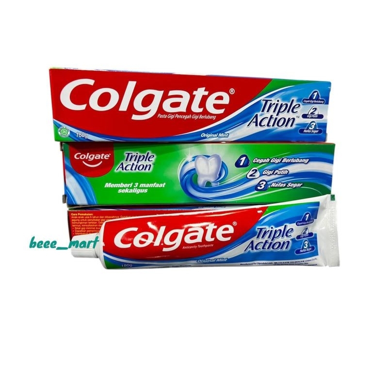 Jual Colgate Triple Action Toothpaste 180g - Pasta Gigi Colgate ...