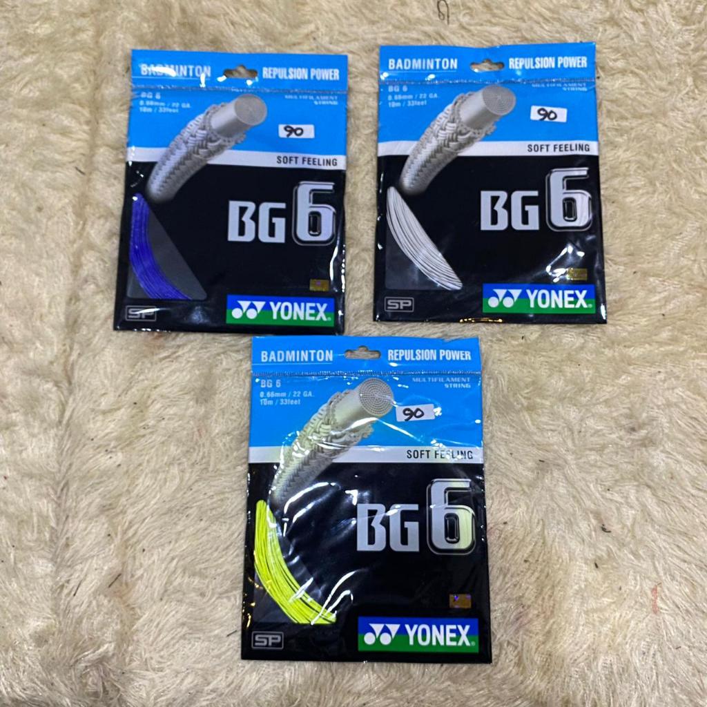 Jual SENAR BADMINTON - SENAR RAKET YONEX BG 6 ORIGINAL | Shopee Indonesia