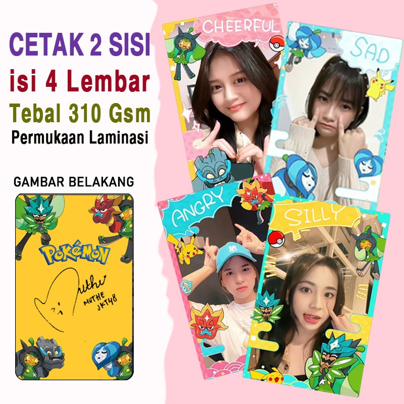 Jual Ogerpon Face Challenge JKT48 X Pokemon Cerpon Photocard Isi 4 ...