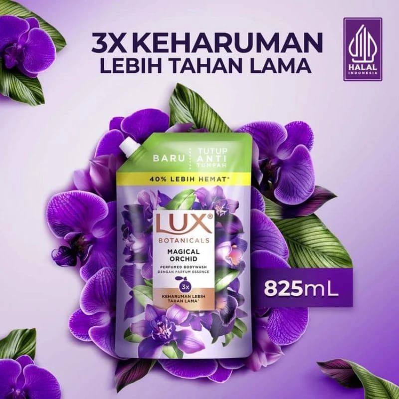 Jual LUX Body Wash Cair Botanicals Magical Orchid 825ml | Shopee Indonesia