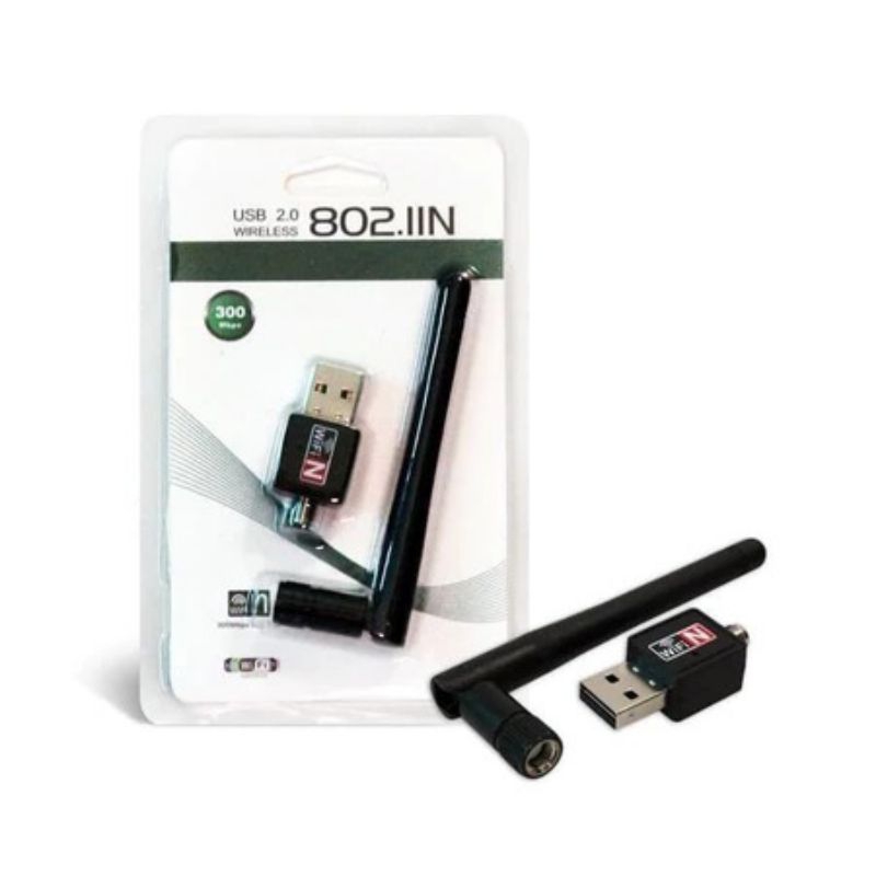 Jual USB WiFi Receiver Wireless Adaptor Antenna Antena 300mbps 150mbps ...