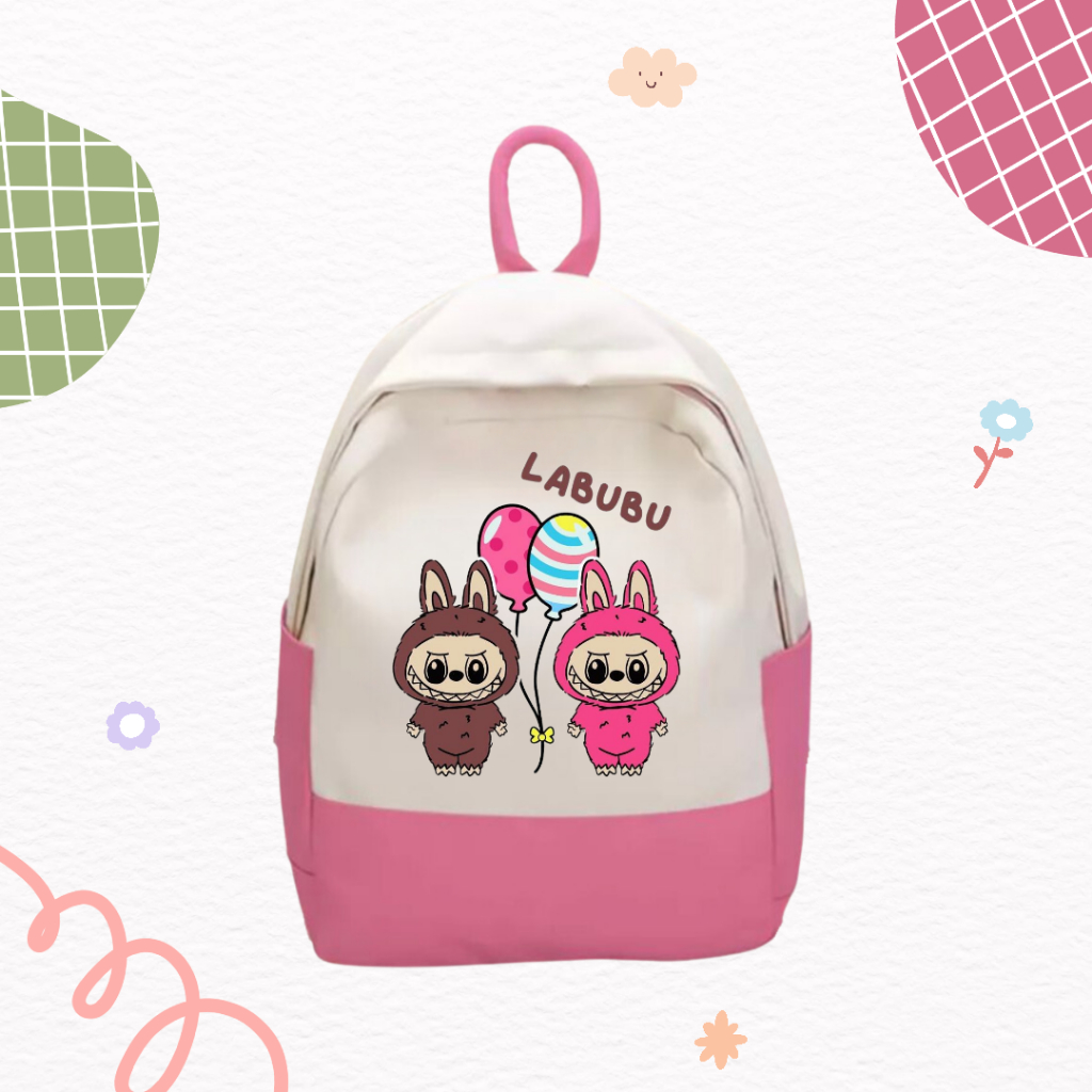 Jual TAS RANSEL LABUBU BACKPACK SEKOLAH KARAKTER ANAK | Shopee Indonesia