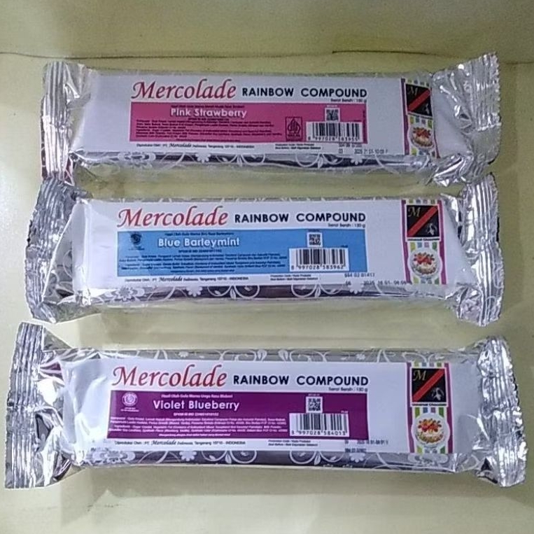 Jual MERCOLADE RAINBOW COMPOUND/COKLAT COMPOUND/COKLAT BATANG 150 GR ...