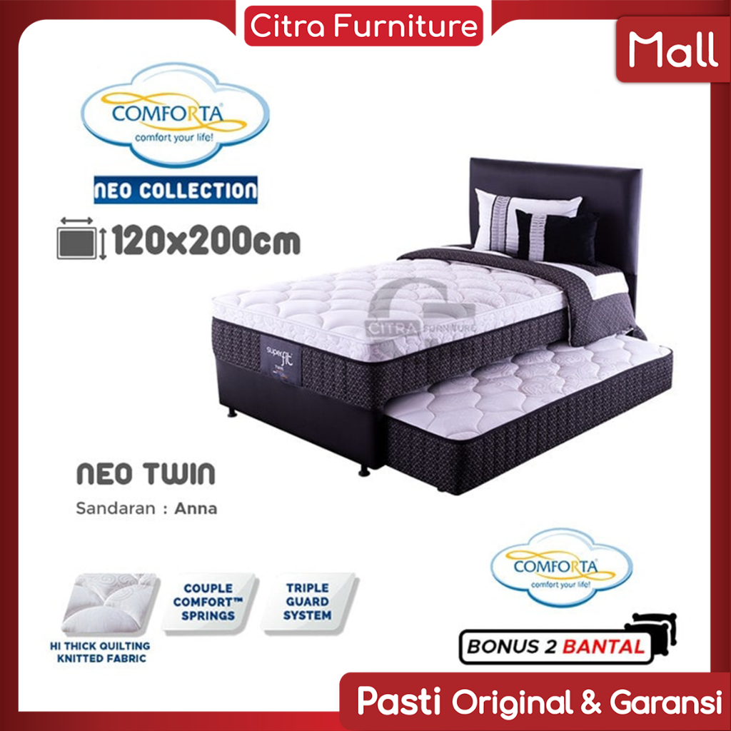 Jual Comforta Spring bed Super Fit 2in1 Neo Twin Bed 120-Kasur Sorong ...