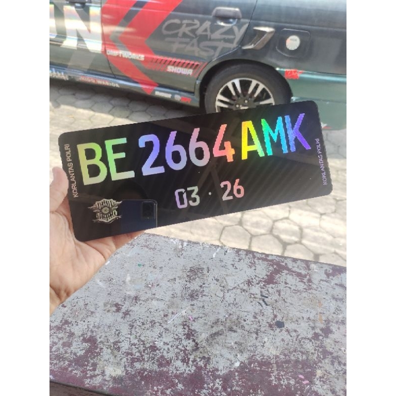 Jual Plat Mobil Akrilik Hologram (Akrilik 3mm) LANGSUNG JADI | Shopee ...