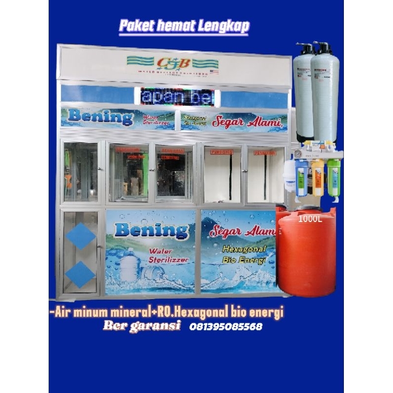 Jual filter alat air isi ulang mineral +RO hexagonal langsung bisah ...
