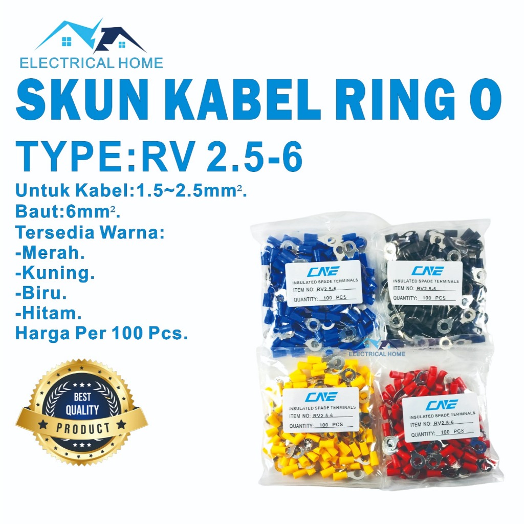 Jual SKUN KABEL RING O WARNA RV2.5-6 | Shopee Indonesia