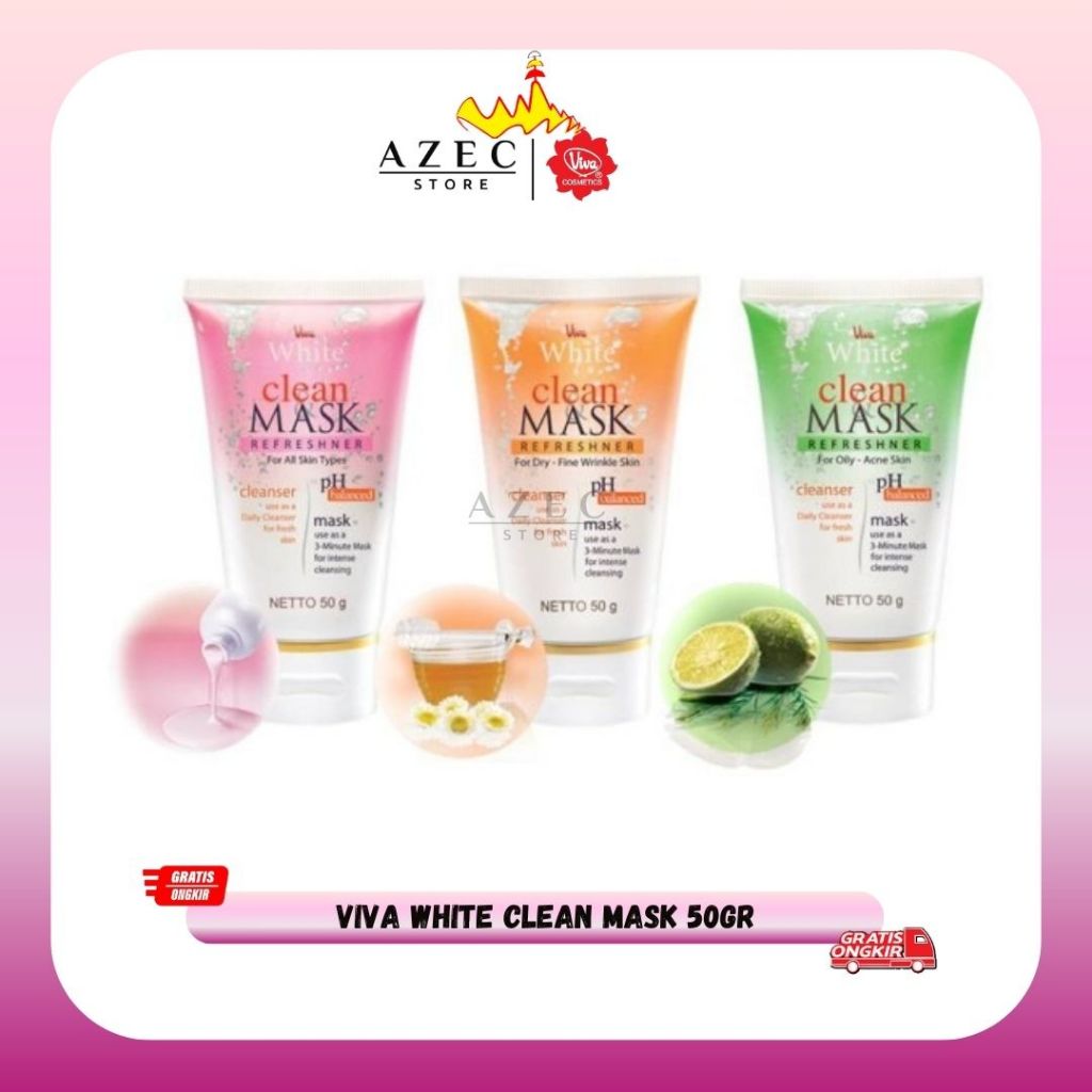 Jual Viva White Clean Mask 50GR | Shopee Indonesia