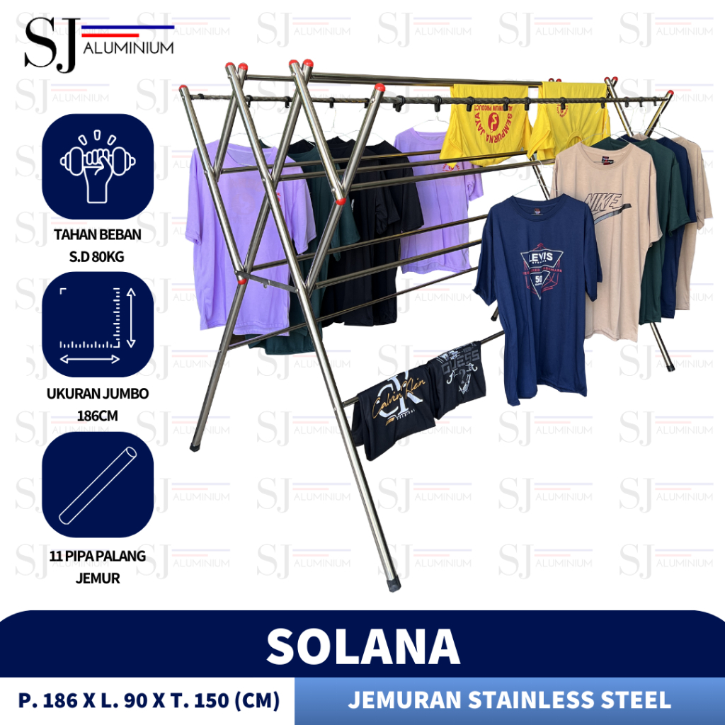 Jual Jemuran SOLANA - Jemuran Stainless Steel Jumbo - Jemuran Baju ...