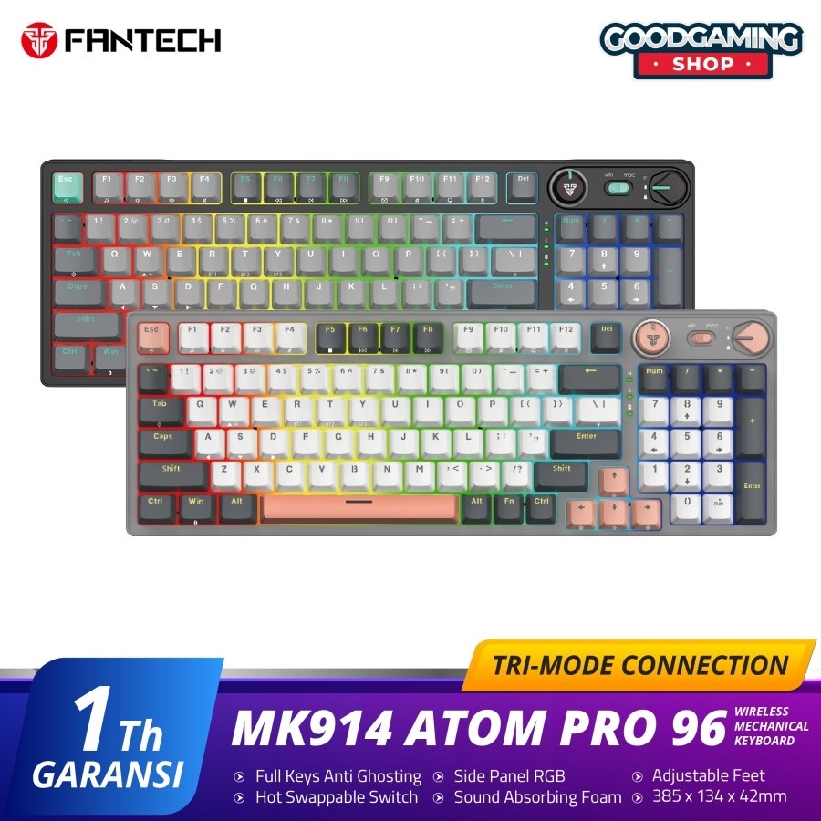 Jual Fantech MK914 ATOM PRO 96 SERIES Wireless Keyboard Mechanical ...