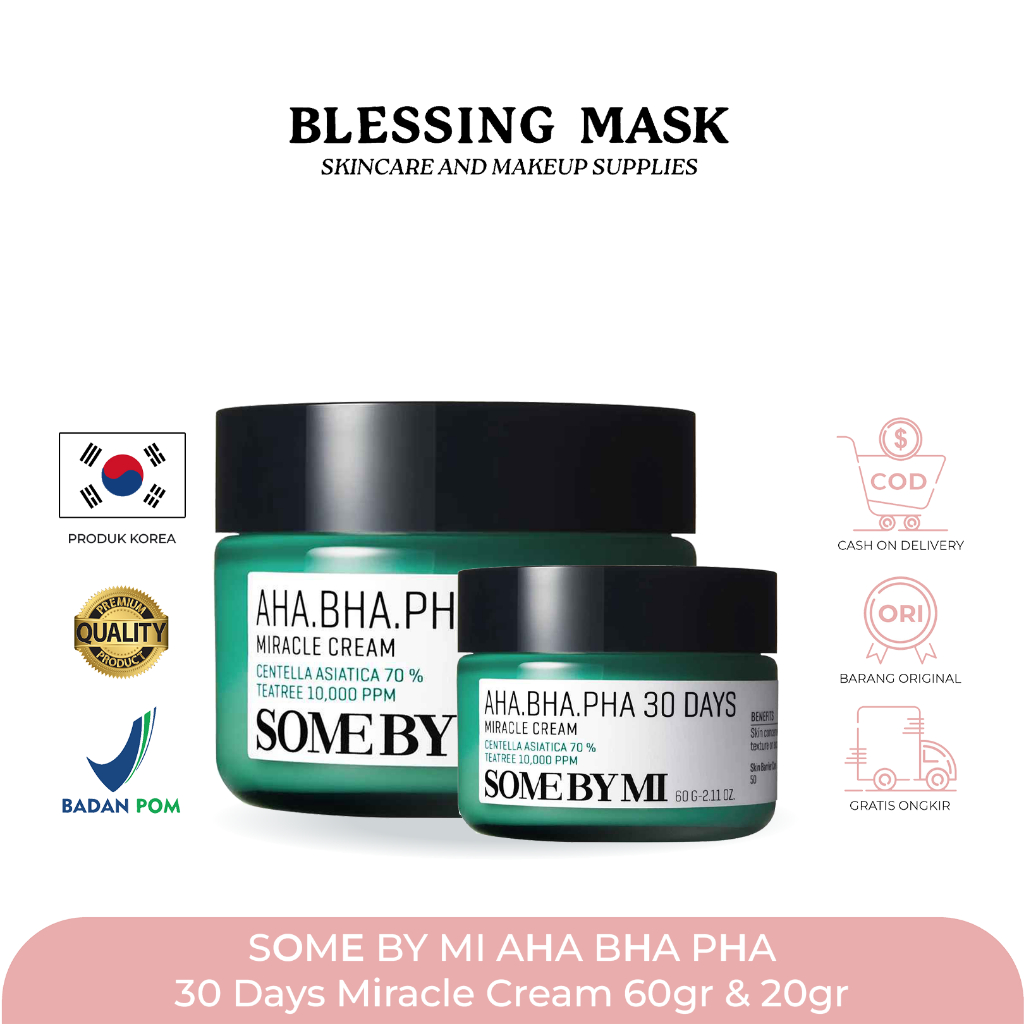 Jual SOME BY MI AHA BHA PHA 30 DAYS MIRACLE CREAM - 60mL | 20gr ...