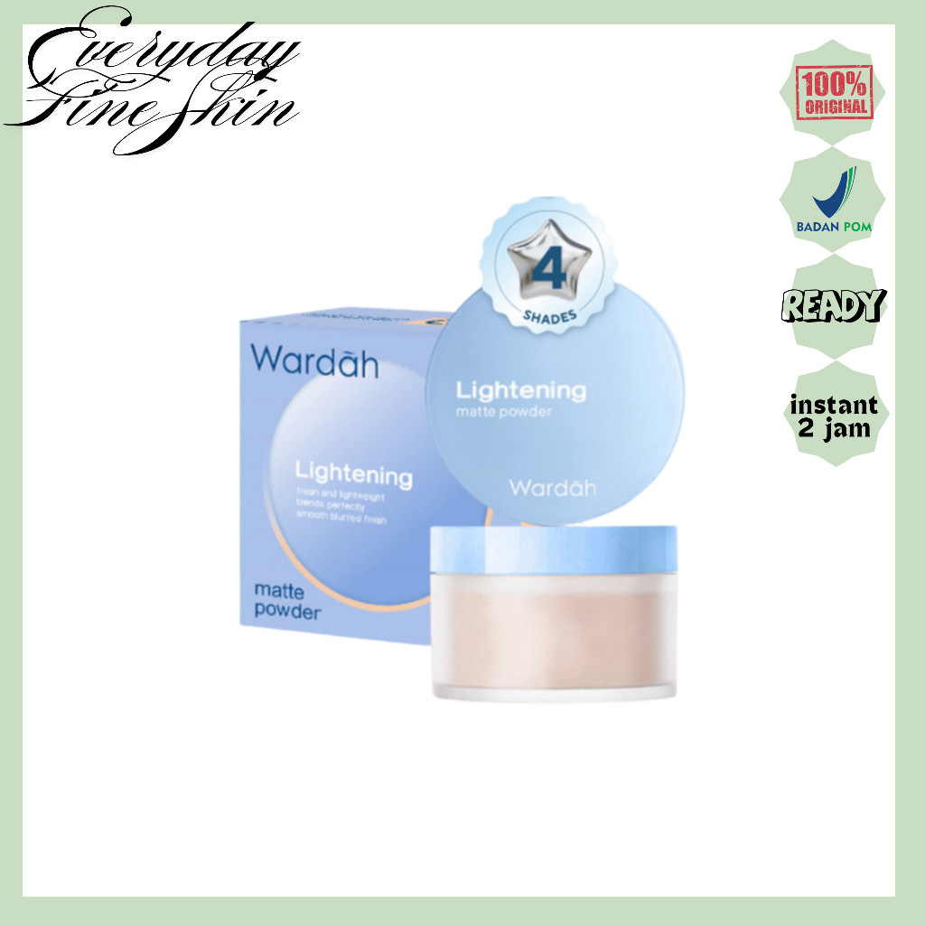 Jual WARDAH Lightening Matte Powder SPF 20 PA++ 20gr BPOM | Shopee ...