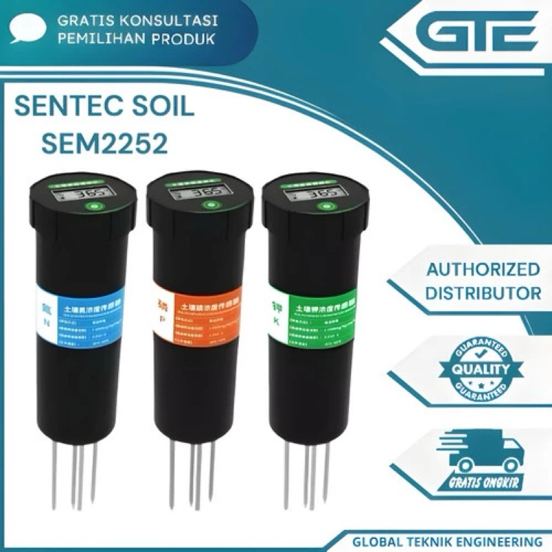 Jual Sentec SEM2252 Soil analyzer 3-Way Nutrient test set Speedometer ...
