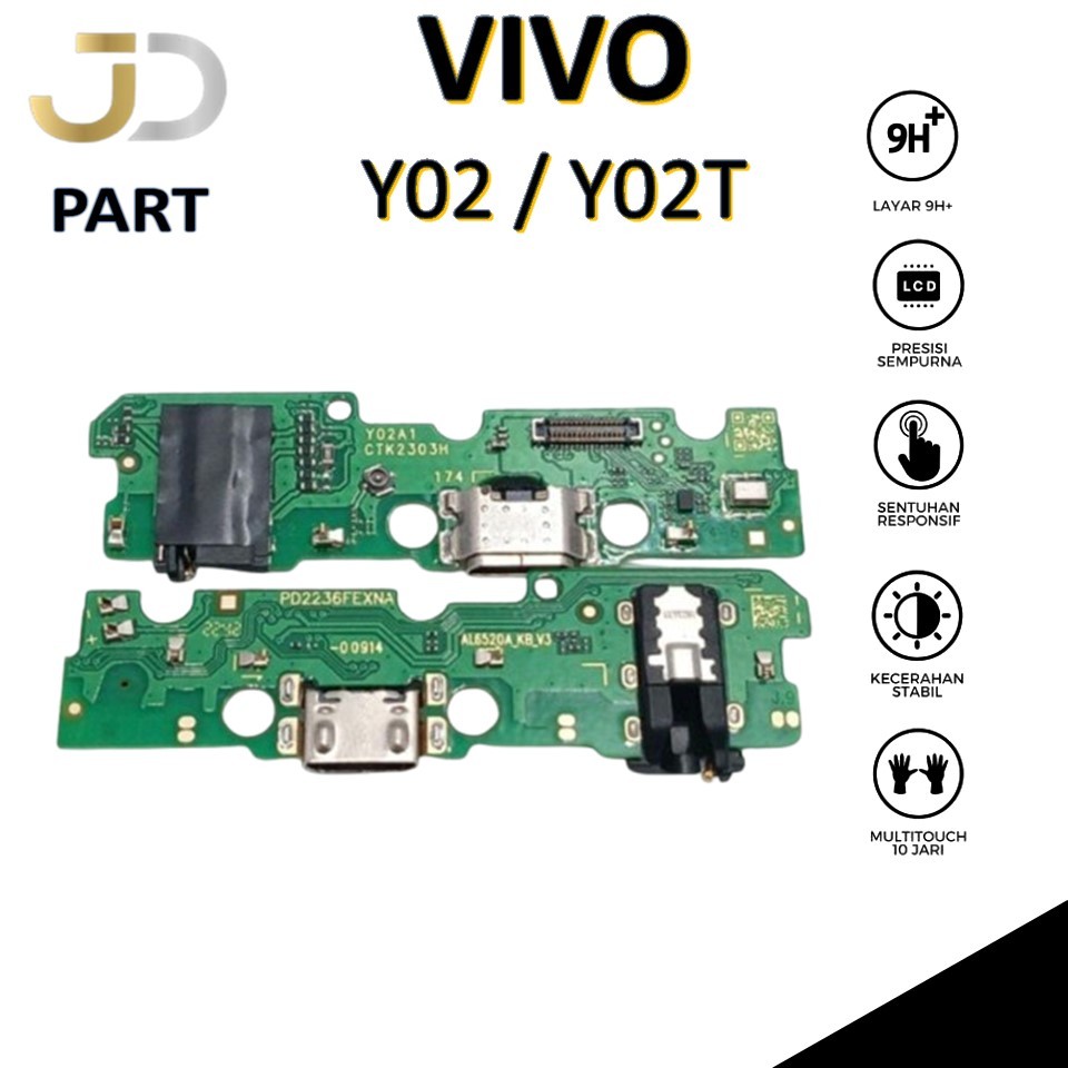 Jual FLEXIBEL PAPAN CAS VIVO Y02 / Y02T + CONNECTOR CHARGER + CONNECTOR ...