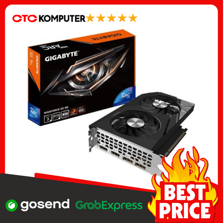 Jual VGA Card Gigabyte Intel ARC A380 WINDFORCE OC 6GB GDDR6 | Shopee ...