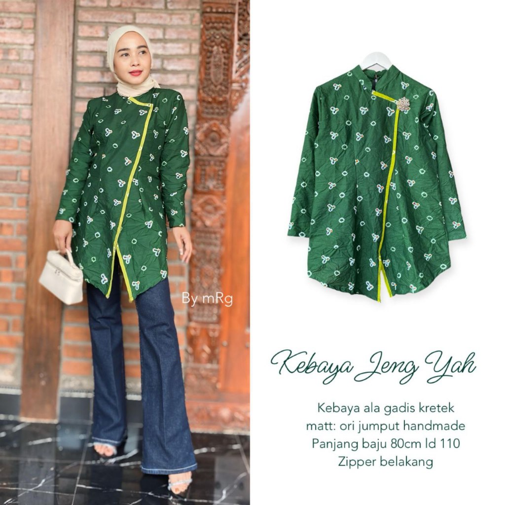Jual SANDANG JAYAA - Kebaya Classic Jeng Yah Blus Wanita Terbaru Outfit ...