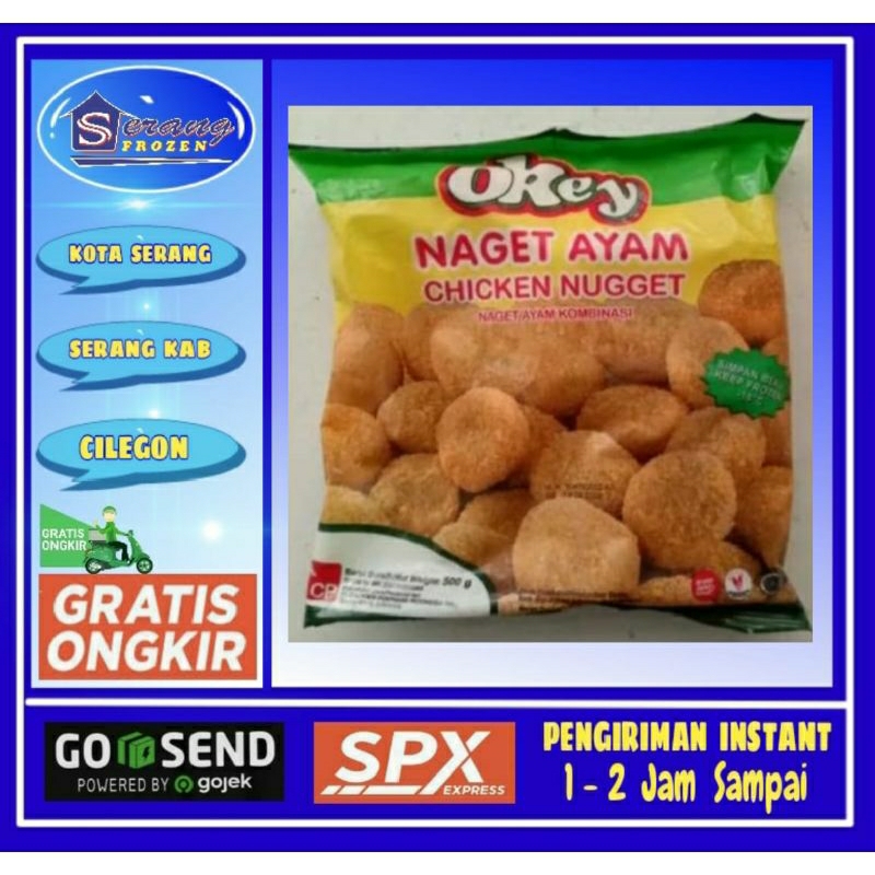 Jual Nugget Okey 500g,Nugget Ayam,Naget Ayam, Serang Frozen | Shopee ...