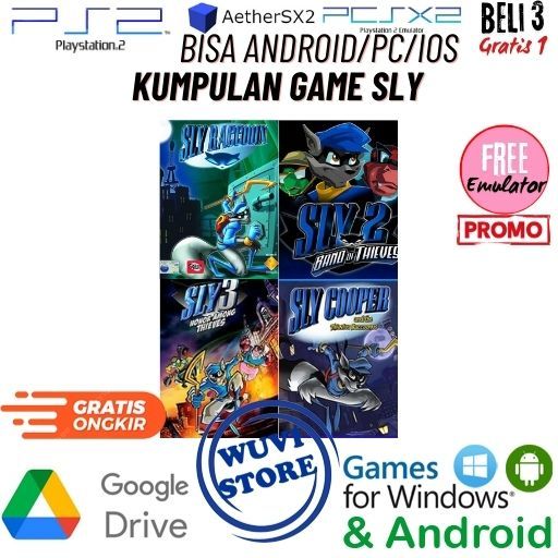 Jual PS 2 Koleksi Game Sly | Bisa di PC / Android / IOS Plus Emulator ...
